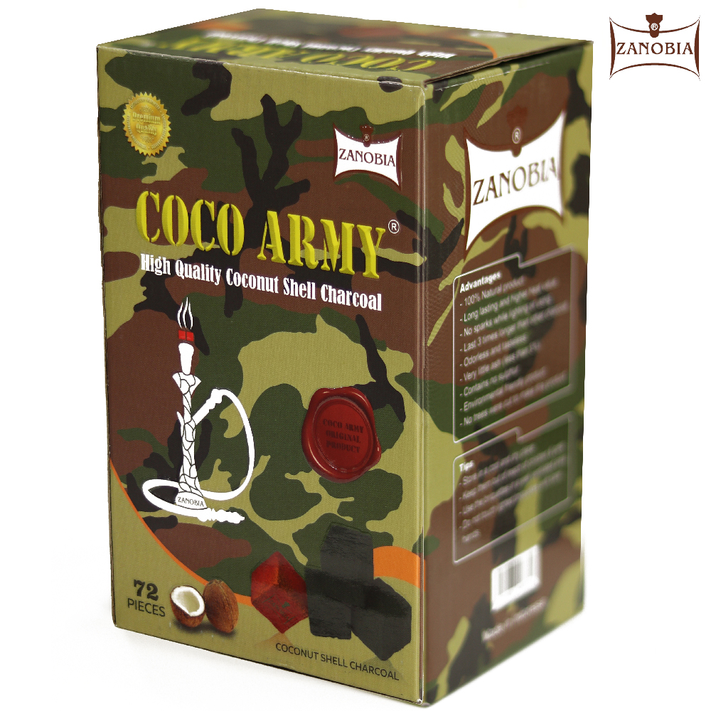 Charcoal Coco Army - Majlis Al Fakher | No#1 Hookah, Shisha, and ...